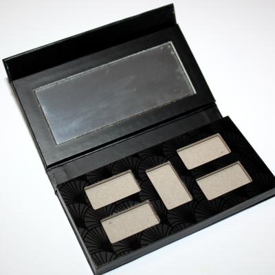 China CMYK Empty Eyeshadow Palette Case Embossed Logo Eco Friendly Makeup Palette for sale