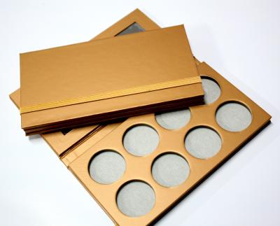China Customized Eyeshadow Blush Contour Palette Metalized Pantone Makeup Palette for sale