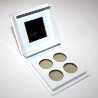 China White Empty Baked Eyeshadow Palette C2S Paper 27mm Diameter for sale