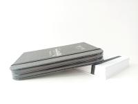 China Black Notebook Empty Eyeshadow Palette Box Packaging Eco Friendly for sale