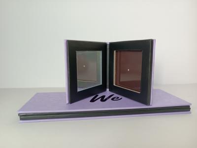 China OEM Cosmetic Empty Eyeshadow Palette 1 Color 3 Color With Mirror Black Inner for sale