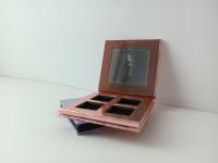 China Mini Custom Eyeshadow Palette With Mirror 4 Color Make Up Cosmetic Packaging for sale