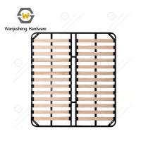 China Hot Sale Customizable Ribbed Metal Frame Thickened Foldable Bedroom Set Strong Support for sale