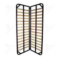 China Hot Sale Customizable Ribbed Metal Frame Thickened Foldable Bedroom Set Strong Support for sale