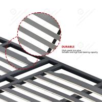 China Wanjusheng Metal Rib Bed Frame Full Size Customizable Large Double Iron Storage Bed Foldable for sale