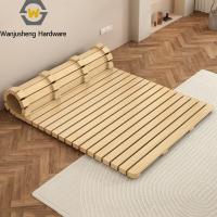 China Tatami Solid Wood Bed Frame Breathable Moisture-proof Foldable Large Size Color Customizable Bedding for sale