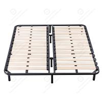 China Modern Style Easy to Assemble Wholesale Sale Load Bearing Bed Metal Accessories Bed Frame for Apartment Dormitory for sale