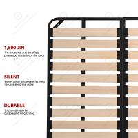 China Modern Style Easy to Assemble Wholesale Sale Load Bearing Bed Metal Accessories Bed Frame for Apartment Dormitory for sale