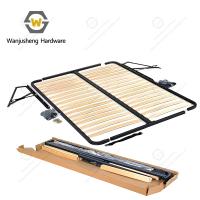 China Metal Bed Base Mechanism with Wooden Slats Detachable Storage - Functioned Bedroom Flat Bed Frame. for sale