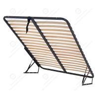 China Metal Bed Base Mechanism with Wooden Slats Detachable Storage - Functioned Bedroom Flat Bed Frame. for sale