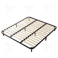 China Metal Bed Base Mechanism with Wooden Slats Detachable Storage - Functioned Bedroom Flat Bed Frame. for sale