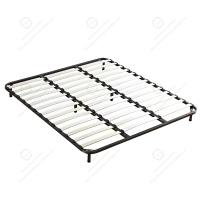 China Foldable Double Bed with Hardware Kit Furniture Spare Parts Metal Tatami Bed Frame for Rental House for sale