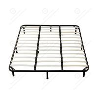 China Foldable Double Bed with Hardware Kit Furniture Spare Parts Metal Tatami Bed Frame for Rental House for sale