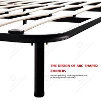 China Foldable Double Bed with Hardware Kit Furniture Spare Parts Metal Tatami Bed Frame for Rental House for sale