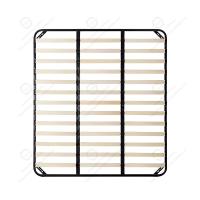 China Foldable Double Bed with Hardware Kit Furniture Spare Parts Metal Tatami Bed Frame for Rental House for sale