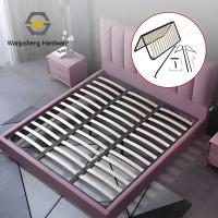 China Foldable Double Bed with Hardware Kit Furniture Spare Parts Metal Tatami Bed Frame for Rental House for sale