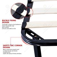 China Customizable Size Solid Design Support Pads Metal Bed Frame with extra Slats for Furniture Parts for sale