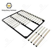 China Metal Bed Base Mechanism with Wooden Slats Detachable Storage Function Bedroom Flat Bed Frame for sale