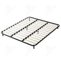 China Metal Bed Base Mechanism with Wooden Slats Detachable Storage Function Bedroom Flat Bed Frame for sale