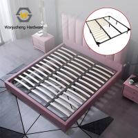China Metal Bed Base Mechanism with Wooden Slats Detachable Storage Function Bedroom Flat Bed Frame for sale