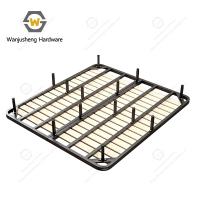 China Large Size Foldable Furniture Spare Parts Metal Frame for Double Bed 1.8m Long Tatami Bed Frame for sale
