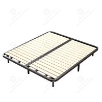 China Large Size Foldable Furniture Spare Parts Metal Frame for Double Bed 1.8m Long Tatami Bed Frame for sale