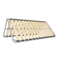 China Foldable Iron Metal Slat Frame for Double Queen Bed 1.8m Long Tatami Bed Frame for sale