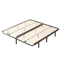 China Foldable Iron Metal Slat Frame for Double Queen Bed 1.8m Long Tatami Bed Frame for sale