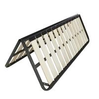 China Foldable Iron Metal Slat Frame for Double Queen Bed 1.8m Long Tatami Bed Frame for sale