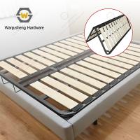 China Foldable Iron Metal Slat Frame for Double Queen Bed 1.8m Long Tatami Bed Frame for sale