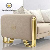 China Furniture Frame Accessories Stainless Steel Sofa Legs and Armrest Accessories Metal Sofa Frame for Hotel Bedroom for sale