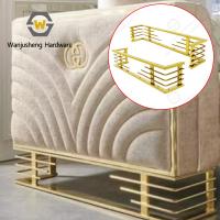China New Design Hardware Accessories Sofa Legs Gold Sofa Armchair Base Metal Iron Steel Sofa Frame for Living Room Hotel for sale