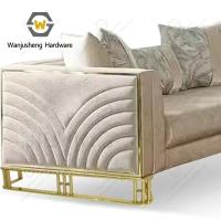China Metal Sofa Frame Gold Sofa Bed Design Frame Modern Luxury Sofa Legs Furniture Living Room Hotel for sale