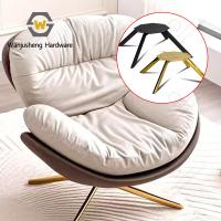 China Lightweight Luxury Black Metal Lounge Chair Sofa Legs Base Furniture Accessories Hotel and Living Room Hardware for sale