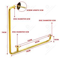 China Light Luxury Sofa Armrest Sofa Foot Decoration High-end Furniture Frame Armrest Hardware for sale