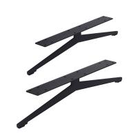 China Sofa Accessories Furniture Hardware Brackets Heavy-Duty Furniture Base Frames Black Metal Sofa Bed Legs for sale