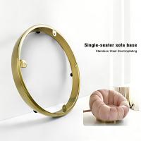 China Circular Stainless Steel Frame Sofa Bottom Ring Base Accessories for Small Coffee Table Stool Single-seat Sofa Feet Base Frame for sale