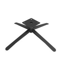 China Thickened Cross Leg Sprayed Iron Base Bracket for Four-Legged Office & Sofa Chair Computer Chair Base Plate Fittings for sale