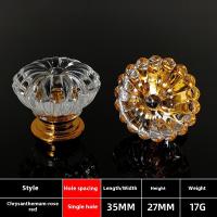 China Modern Plastic Acrylic Wardrobe/dresser Handle Ball Crystal Furniture Handle for Kitchen Cabinet Drawer Hardware Accessories for sale