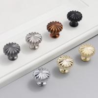 China Single Hole Zinc Alloy Cabinet Knob Pumpkin Handle Small Single Grain Single Button Design for Dresser Wardrobe Use Direct for sale