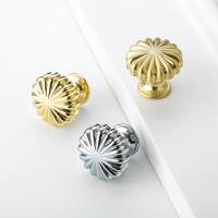 China Single Hole Zinc Alloy Cabinet Knob Pumpkin Handle Small Single Grain Single Button Design for Dresser Wardrobe Use Direct for sale