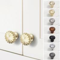 China Single Hole Zinc Alloy Cabinet Knob Pumpkin Handle Small Single Grain Single Button Design for Dresser Wardrobe Use Direct for sale