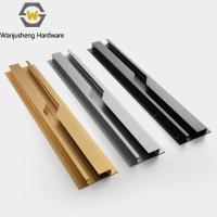 China Factory Wholesale Aluminum Embedded Furniture Drawer Pull Kitchen Cabinet Handle Wardrobe Handle for sale