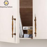China Retro Furniture Hardware Brass Cabinet Wardrobe Handle Kitchen Bedroom Living Room Furniture Handle Metal Spare Parts for sale