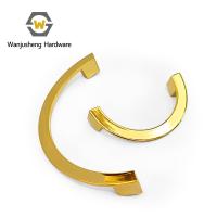 China Modern Minimalist Semi-Circular Pull Handles Zinc Alloy Hardware Accessories for Kitchen Cabinets Cabinet Doors and Drawers for sale