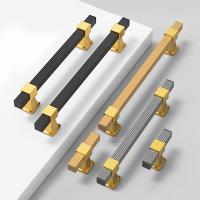 China Two-tone Spliced Light Luxury European-style Handle for Wardrobe Cabinet Drawer Shoe Cabinet and Other Furniture Hardware for sale