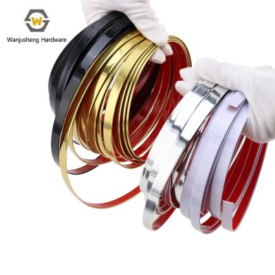 China Sofa Decoration Strip with Tapes Golden Decorative Strip Furniture Edge Banding with Adhesive Tape for sale