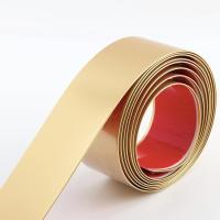 China Sofa Decoration Strip with Tapes Golden Decorative Strip Furniture Edge Banding with Adhesive Tape for sale