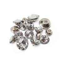 China Gem Flower Upholstered Crystal Buttons Sofa Crystal Button Tufted Buttons Background Wall Decorative Crystal Drill Buttons for sale