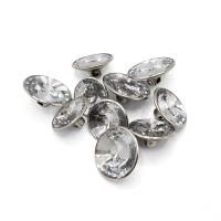 China Custom-Sized Transparent Colored Acrylic Round Sofa Tufted Buttons Upholstered Bed Edge-Wrapping Buckles Upholstered Buttons for sale